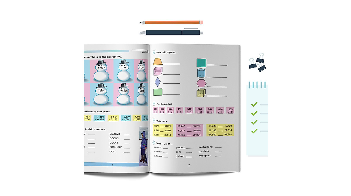 Horizon Math 3rd Grade Workbook – Build Strong Math Skills