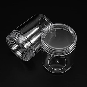 SEHOI 4 Pack 6.3 x 4.8 x 2.15 Inch 12 Grid Clear Plastic Jewelry Box Organizer, 5D Diamond Embroidery Painting Accessories Storage Box, Plastic Bead Storage Containers for Bead Gem Nail Glitter Slime