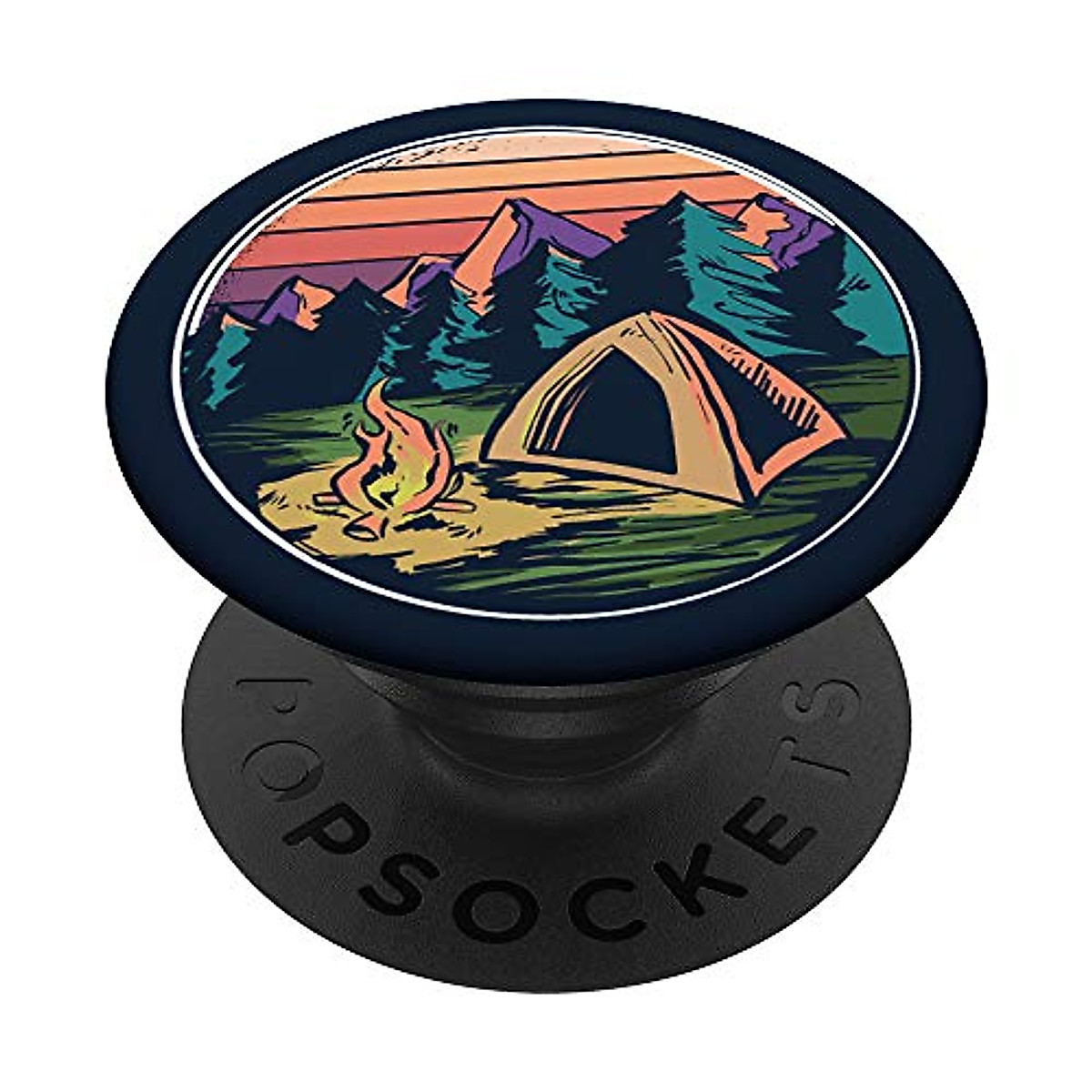 Nature Mountain Camping Outdoor Hiking Tent Lovers Gift PopSockets PopGrip: Swappable Grip for Phones & Tablets