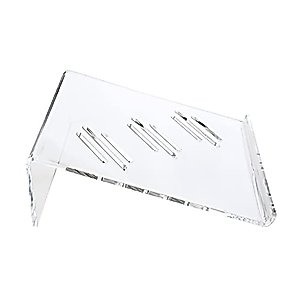 CoolaBoola Acrylic Laptop Stand – Acrylic Laptop Riser with Bonus Acrylic Phone Holder – Portable Clear Computer Stand for Desk, Office, Home – Laptop Stand with Ventilation for up to 16-inch Laptop
