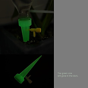 eusbon 18PCS Plant Self-Water Spikes Watering Devices, Adjustable Watering System with Control Valve Switch for Indoor Outdoor Plants Vegetables