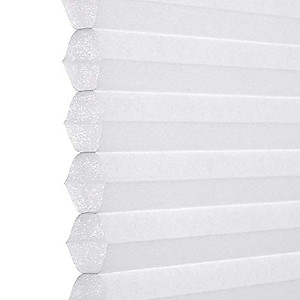 Home Decorators Collection Cut-to-Width Snow Drift 9/16 in.Top-Down Bottom-Up Cordless Cellular Shade - 28 in. W x 48 in. L
