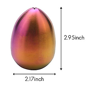 QULIT Stainless Steel Cruet Bottles Salt Shaker Cans Pepper Shakers Condiment Box Seasoning BBQ Rainbow No.0