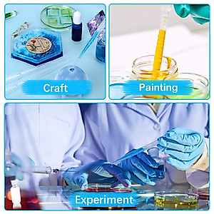 Ostrat 100PCS 1ML Disposable Plastic Pipette with Scale,Transfer Pipettes Dropper for Scientific Labs Experiment,Measuring, Watering, Dispensing