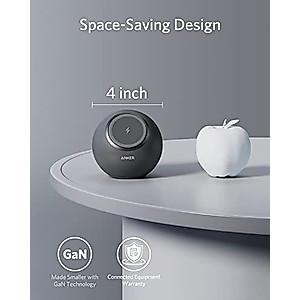 Anker Magnetic Desktop Charging Station(MagGo), 637 Magnetic Wireless Charger for iPhone13/12, 8-in-1 Power Strip with 3 AC,2 USB A,and 2 USB C,Max 65W Power Delivery Desktop Accessory for MacBook Pro