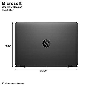 HP EliteBook 840 G2 Business Notebook with 14 Inch HD Display, Intel Core i7 CPU, 8GB RAM, 256GB SSD, Windows 10 (Renewed)