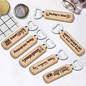 Personalized Wooden Bottle Opener Gift, Beer Gift for Him, Groomsman， Brother, Boy Friend, Father, Unique Gifts for Father's Day, Birthday, Bachelor Party, Christmas