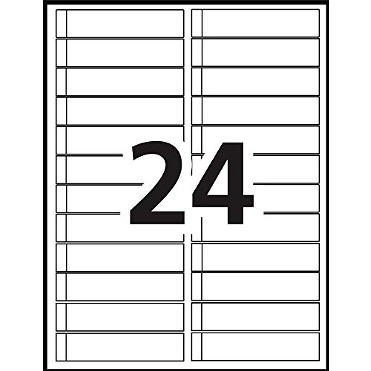 Avery Double Column 24 Tab Dividers for 3 Ring Binders, Customizable Table of Contents, Multicolor Tabs, 1 Set (11321)