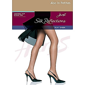 Hanes Silk Reflections Silky Sheer Control Top - 717, Little Color, Size CD
