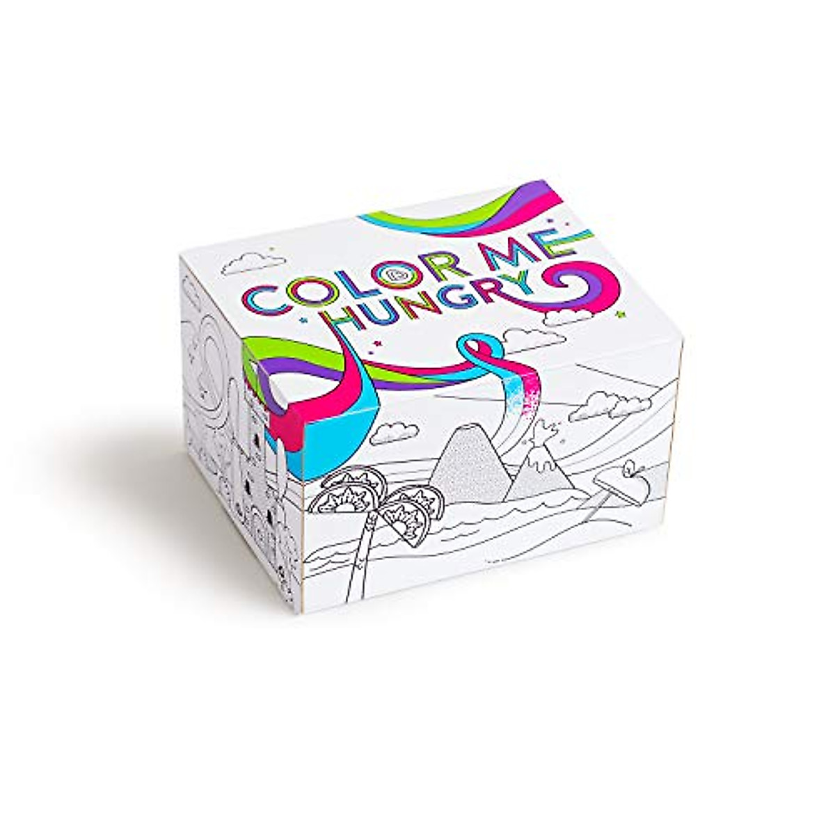 Munchkin® Color Me Hungry 7pc Toddler Feeding Supplies Set, Includes Plates, Bowl, Open Cup and Utensils in a Gift Box, Blue