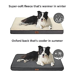 Bedsure XL Dog Bed Extra Large Orthopedic Dog Bed - Dog Beds with Removable Washable Cover for Extra Large Dogs, Egg Crate Foam Pet Bed Mat, Suitable for Dogs Up to 100 lbs