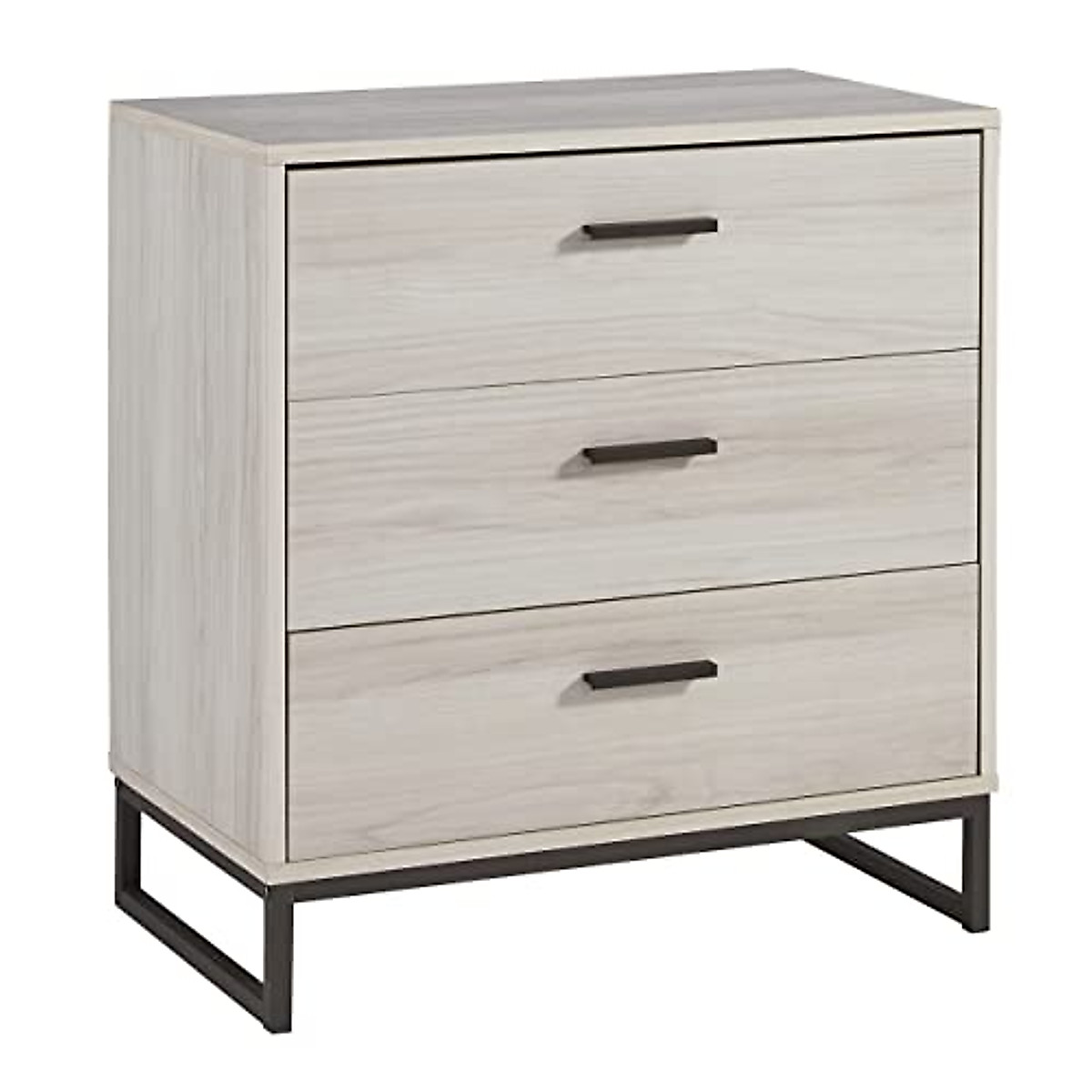 Signature Design by Ashley Socalle Modern Industrial 3 Drawer Chest of Drawers, Natural Beige