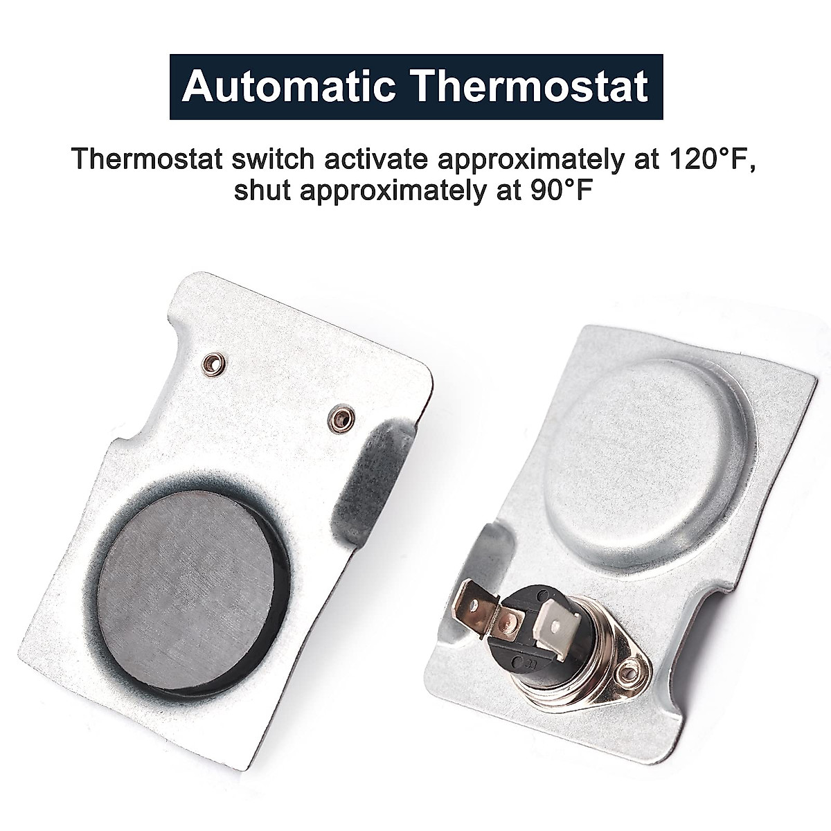 Hiorucet Magnetic Thermostat Switch for Fireplace Blower Fan, Wood Stove, Gas Log Fireplace, Fireplace Stove Blower Fan Variable Rheostat Speed On/Off Switch Control.