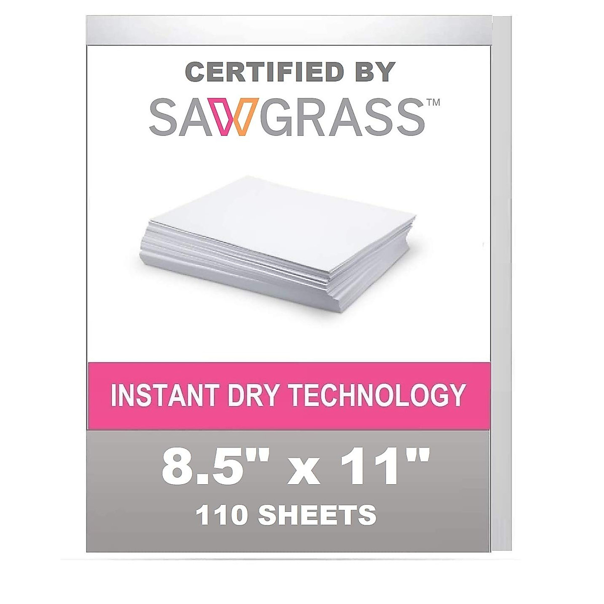 Sawgrass Virtuoso SG500 Printer, Bundle with UHD Inks, 7-Piece Craft Tool Set, 10 Sublimation Blanks, 110 Sheets Sublimax Paper, 3 Heat Resistant Tapes, White