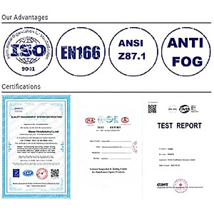 Euxor, (3 Pack) Safety Glasses Anti Fog & Shattered Proof, ANSI Z87.1 & EN 166 UV Resistant Protective Eyewear Safety Goggles, Wide Frame Eye Shield Goggles Scratch Resistant Best Eye Protection