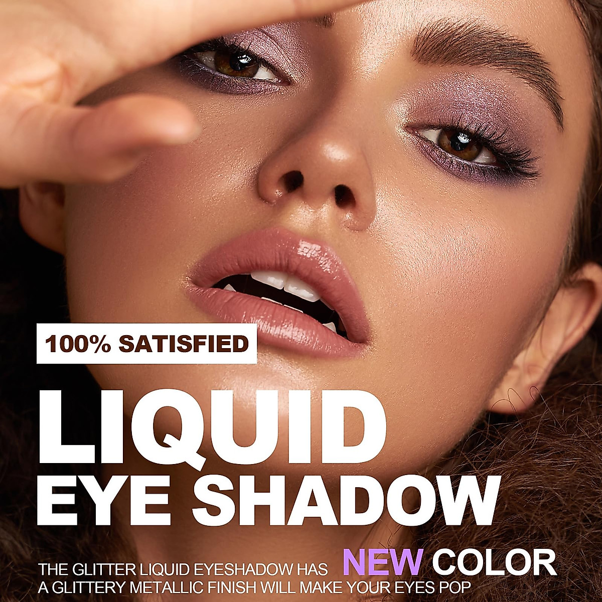 Quxunzzz Liquid Glitter Eyeshadow,Liquid Glitter Eyeliner Metallic Glitter Shimmer Eye Looks Waterproof Long Lasting Quick-Drying Sparkling（05#）