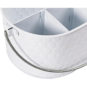 CLEENTABLE utensil caddy for parties, utensil caddy for countertop, kitchen utensil caddy, plate and utensil caddy - picnic utensil caddy, kitchen utensil caddy for countertop - 10 Inches (Grey)