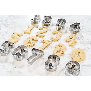 Bakerpan Stainless Steel Number 6 Cookie Cutter, Cookie Cutter Number Six Shapes, 3 1/2 Inch - Set of 2