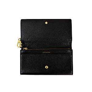 Tory Burch 785656 Black With Gold Hardware Britten Smartphone Women's Leather Wallet