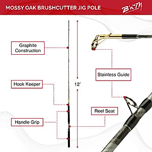 B'n'M Mossy Oak Brushcutter 12ft/2pc
