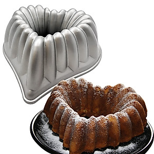 WBJKZJD Charlotte Cake Mold Aluminium Kitchen Accessories Decoration Christmas Wedding Family 3D Charlotte Cake Pan (Love heart shape)
