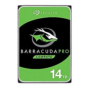 Seagate BarraCuda Pro 14TB Internal Hard Drive Performance HDD – 3.5 Inch SATA 6 Gb/s 7200 RPM 256MB Cache for Computer Desktop PC, Data Recovery (ST14000DM001)