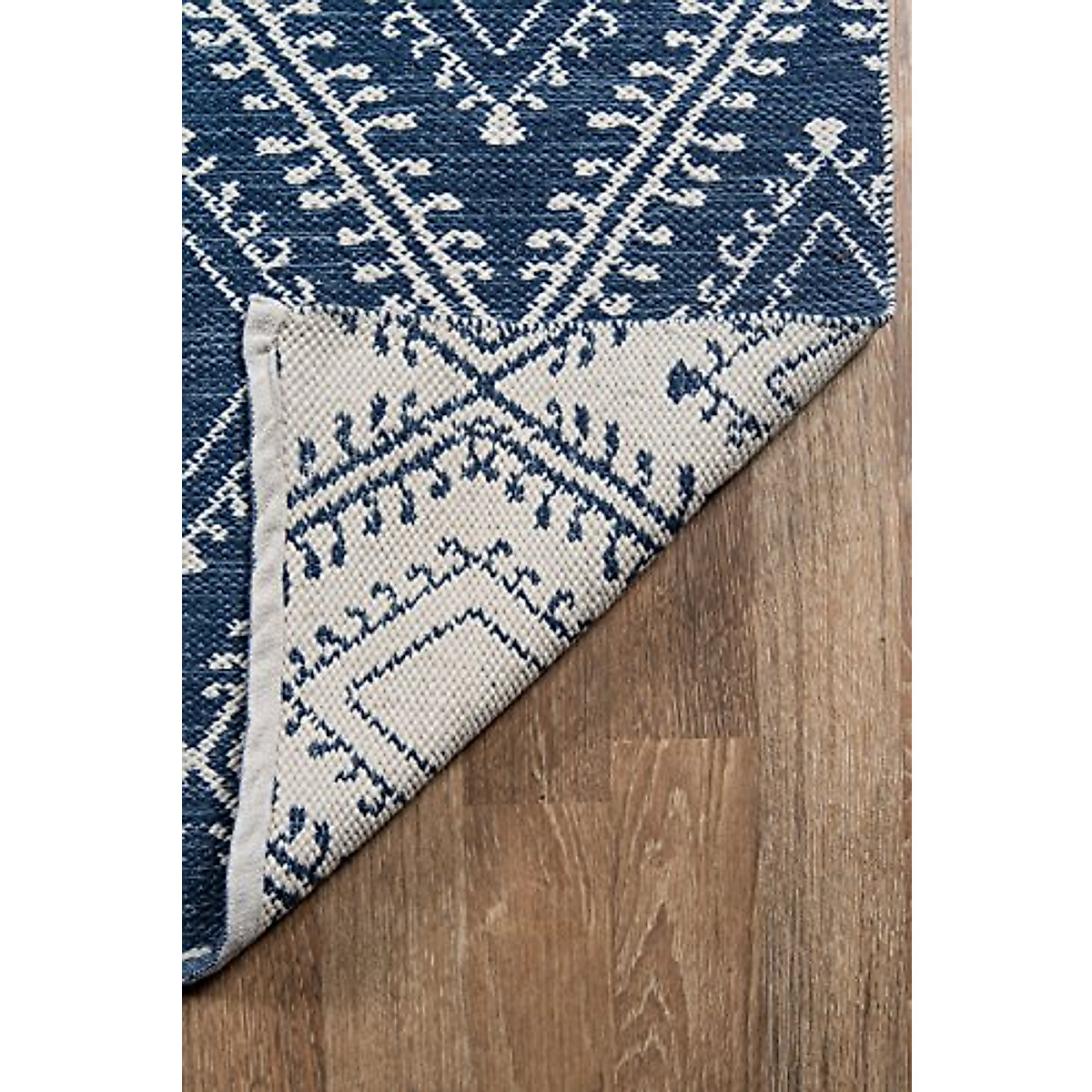 Erin Gates by Momeni Easton Pleasant Navy Hand Woven Indoor Outdoor Area Rug 7'6" X 9'6"
