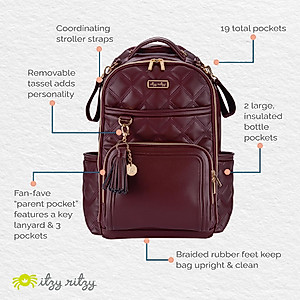 Itzy Ritzy Backpack, Monarch, Large