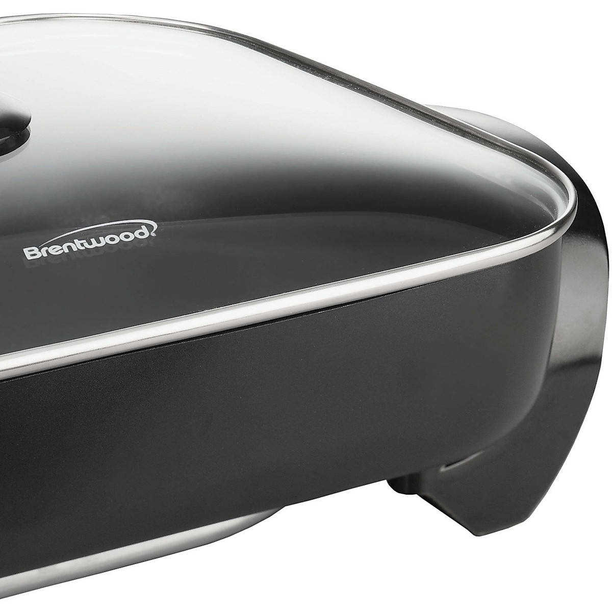 Brentwood SK-75 16-Inch Non-Stick Electric Skillet with Glass Lid, Black