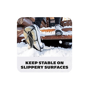 Yaktrax Hiking and Walking Traction Cleats for Snow, Ice, and Rock (Medium/Large)