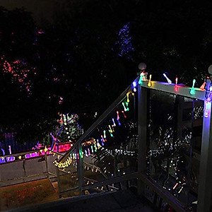 Christmas Decorations Home Decoration, Outdoor Garden Party 20 Led Teardrop Solar Waterproof Garden Lantern String Christmas Tree Decorations for Xmas Winter New Year Party Supplies