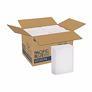 Georgia-Pacific Professional Series Premium 1-Ply C-Fold Paper Towels by GP PRO (Georgia-Pacific); White; 2112014; 200 Towels Per Pack; 6 Packs Per Case