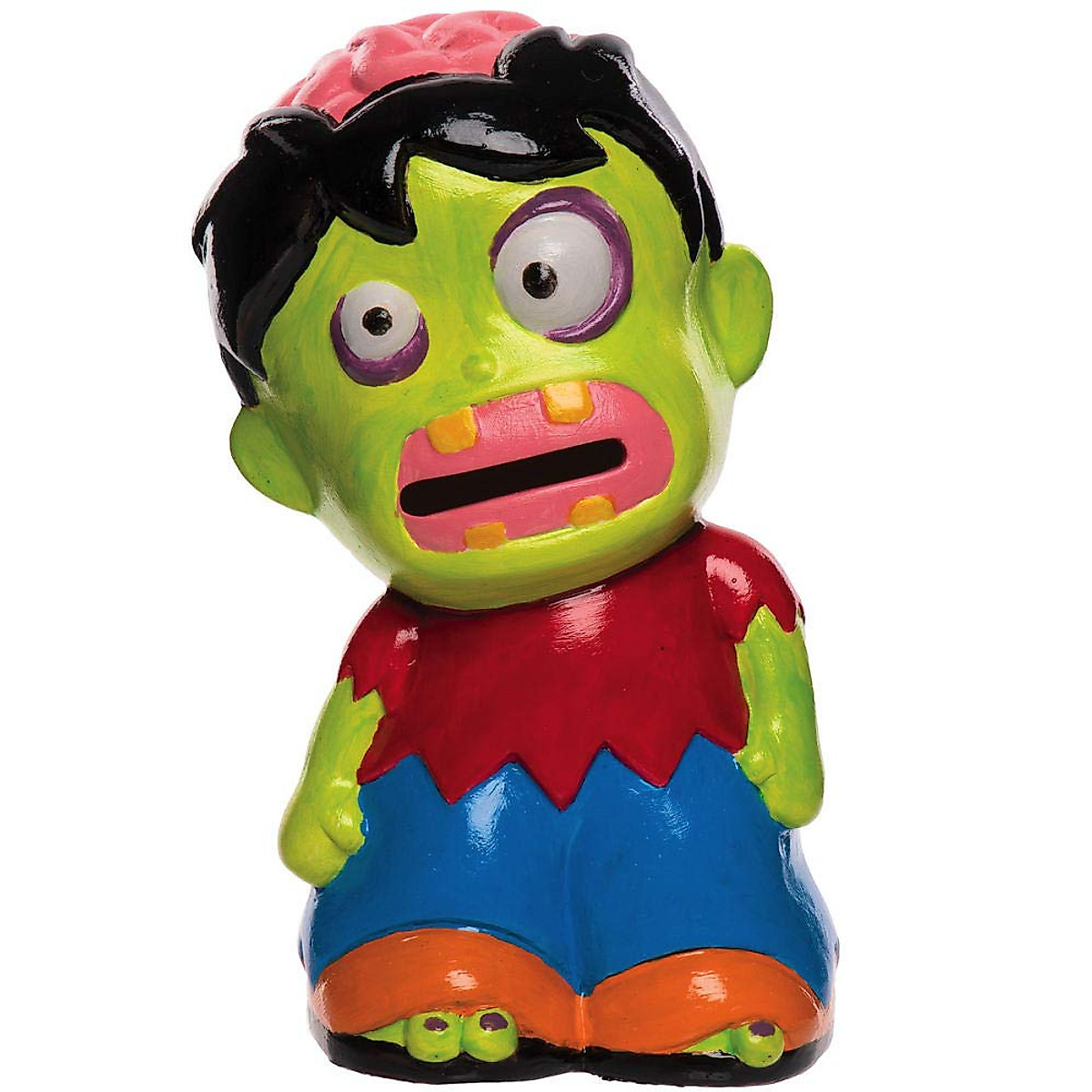 Baker Ross AX278 Zombie Ceramic Coin Banks - Box of 2, Coin Money Saving Activities for Kids. Great for Arts and Crafts Sessions