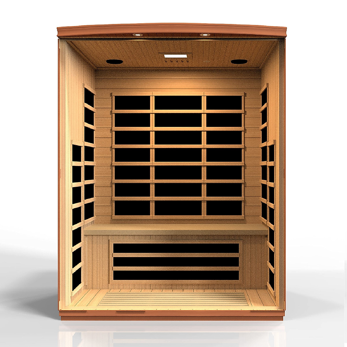 Dynamic Lugano 3-Person Low EMF (Under 8MG) FAR Infrared Sauna (Canadian Hemlock)