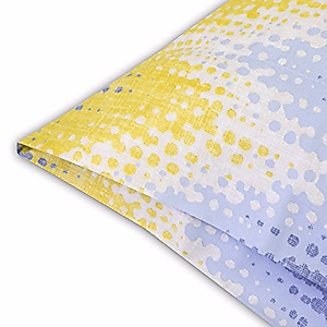 1500 Supreme Collection Extra Soft Malibu Bright Yellow Blending with Gray Chevron Pattern Sheet Set, Full - Luxury Bed Sheets Set with Deep Pocket Wrinkle Free Bedding, Full Size