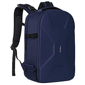MOSISO Camera Backpack, DSLR/SLR/Mirrorless Photography Camera Bag 15-16 inch Waterproof Hardshell Case with Tripod Holder&Laptop Compartment Compatible with Canon/Nikon/Sony, Navy Blue