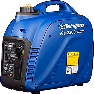 Westinghouse Outdoor Power Equipment 2200 Peak Watt Super Quiet & Lightweight Portable Inverter Generator, Gas Powered, Parallel Capable, Long Run Time