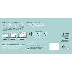 Good Housekeeping Yorkshire Decorative Bathroom Ventilation Exhaust Fan with Lighting, Brushed Nickel