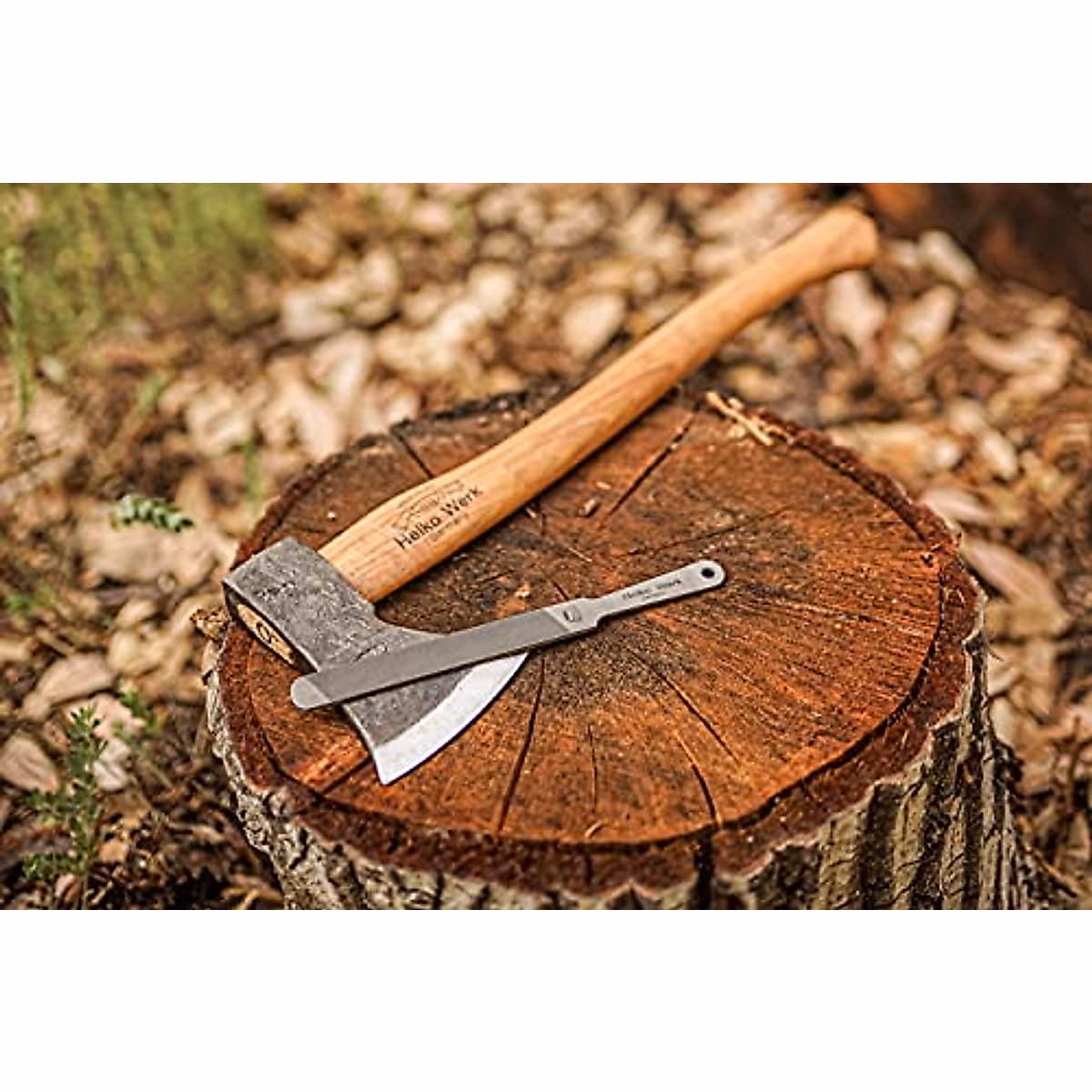 1844 Helko Werk Germany Dual Sided Axe Sharpening File - Axe Sharpener Metal File single-cut and cross-cut hand file (Compact File #22101)