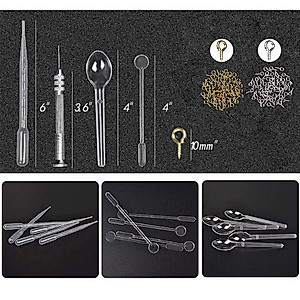 EuTengHao 132Pcs Animal Silicone Molds DIY Resin Casting Molds Kit Contains 4 Bears Resin Molds 3D Bear Rabbit Cat Paw Mold and Pendant Molds Eiffel Tower for DIY Resin Candle Soap Making