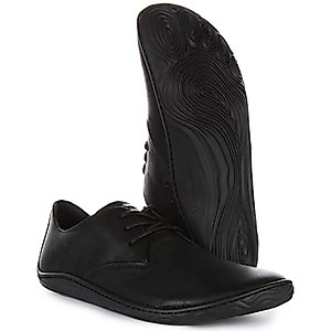 Vivobarefoot Addis Oxford Men's Formal-Casual Comfort Outsole Sneakers (Black, Size 10)