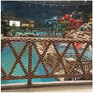 RZM Rope Net for Treehouse, Plants Fence Hemp Rope Netting Children Swing Climbing Safety Net Balcony Railing Protective Net Playground Hammock Cargo Net Child Safety Netting for Balcony