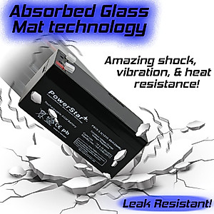 PowerStar 12V 3.3ah Compatible Replacement Battery for UPS BE350G ES 350VA rbc35 APC be350g