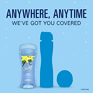 Secret Clear Gel Antiperspirant and Deodorant, Vanilla (Pack of 2)