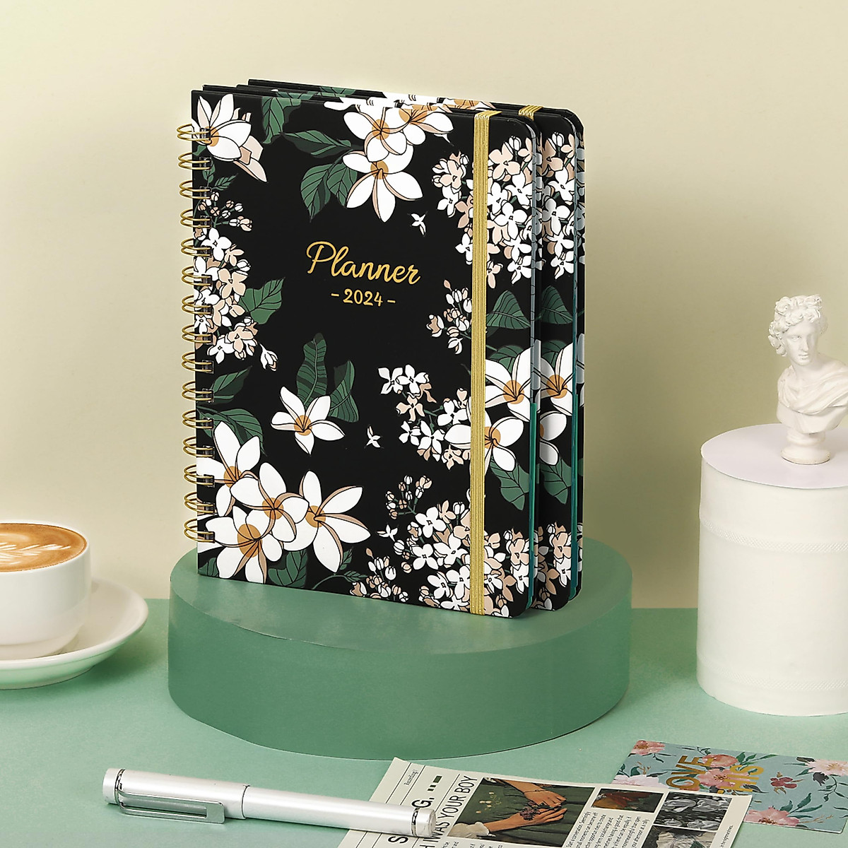 2023-2024 Planner – Jul.2023 - Jun.2024, 2023-2024 Academic Planner Weekly and Monthly, 6.4" x 8.5", Tabs, Back Pocket, Strong Twin - Wire Binding, Hardcover, Thick Paper, Inspirational Quotes, Notes