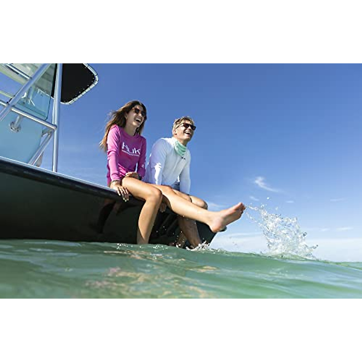 HUK Women's Icon X Long Sleeve Fishing Shirt with Sun Protection, Rose Violet, Small