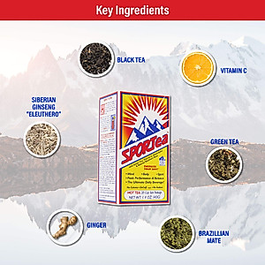 SPORTea(R) Hot: 20 Individual Tea Bags/Box Single Box