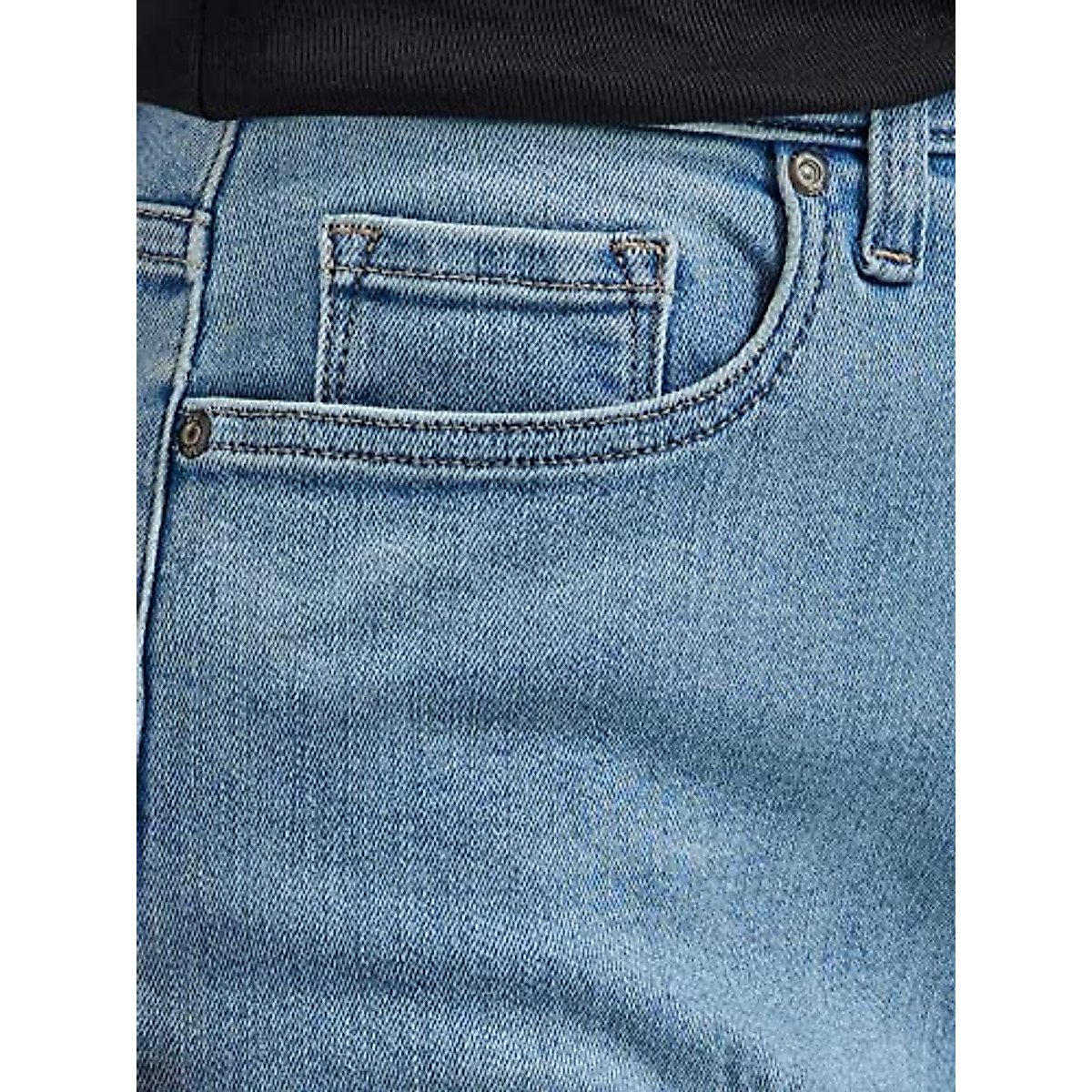 Lee Women's Ultra Lux High Rise Cuffed A-Line Denim Short, Dew Drop