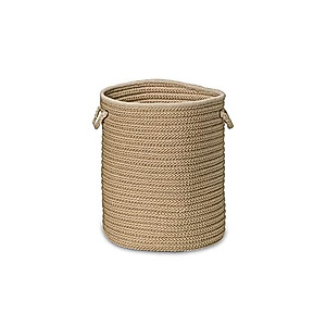 Colonial Mills Boat House Braided Hamper, 17"x17"x22", Natural