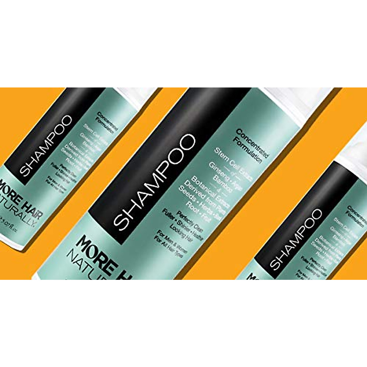 More Hair Naturally TRIPLE STEM CELL SHAMPOO: State Of The Art Hair Improvement For Extra volume, Fullness and Improved Scalp Health